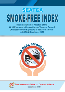 SMOKE FREE INDEX “Implementation of Article 8 of the WHO Framework ...